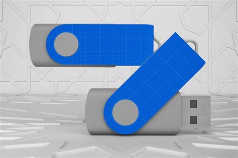 Modelagem De Unidade Flash Usb Giratória Psd Grátis