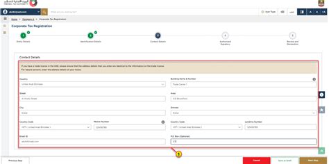 Uae Corporate Tax Ct Registration User Manual Fta Yuga