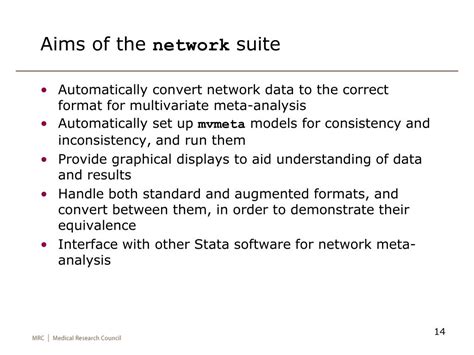 Ppt A Suite Of Stata Programs For Network Meta Analysis Powerpoint