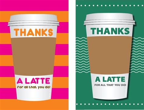 Thanks A Latte Coffee Cup Printable Teacher Appreciation Thanks A Latte Teacher Appreciation