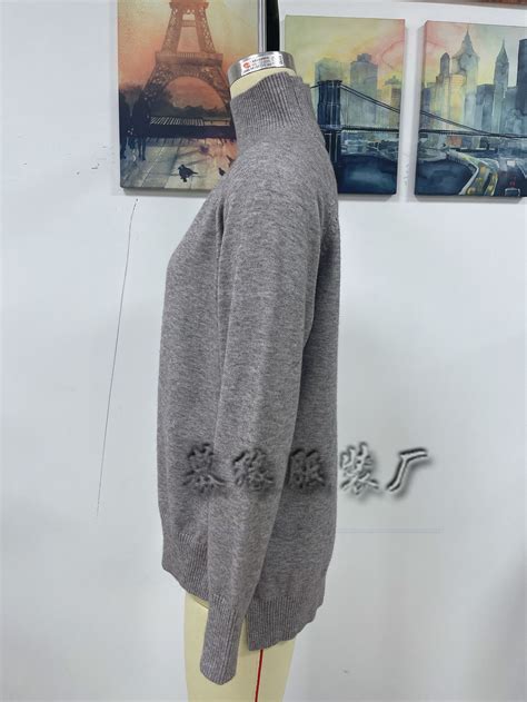 2022亚马逊秋冬新款纯色毛衣高领跨境欧美女装纯色外贸高领毛衣女 阿里巴巴