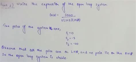 Answered Q1 The Open Loop Transfer Function Of Bartleby