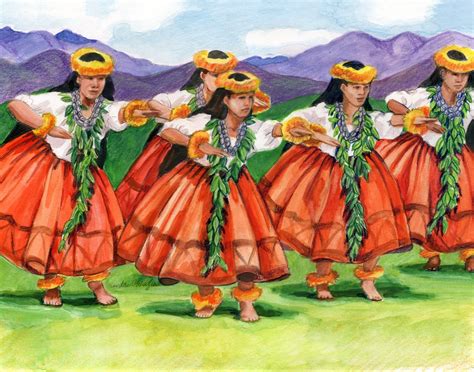 Hawaiian Hula Dancers Hula Halau Hula Troup Hawaiian Etsy Denmark