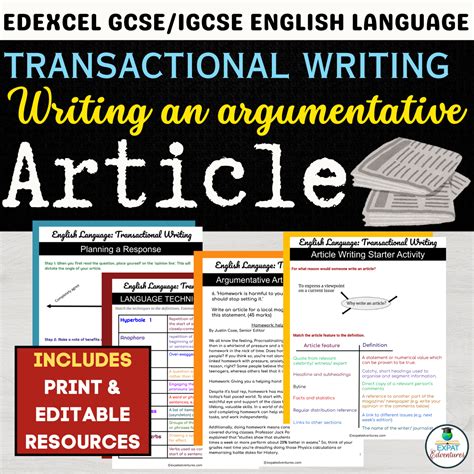 Gcse Article Writing Scheme Of Work Expat Edventures