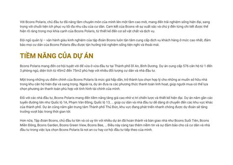 PPT Bcons Polaris Lê Trọng Tấn Dự án căn hộ Bcons Dĩ An 2023 PowerPoint Presentation ID