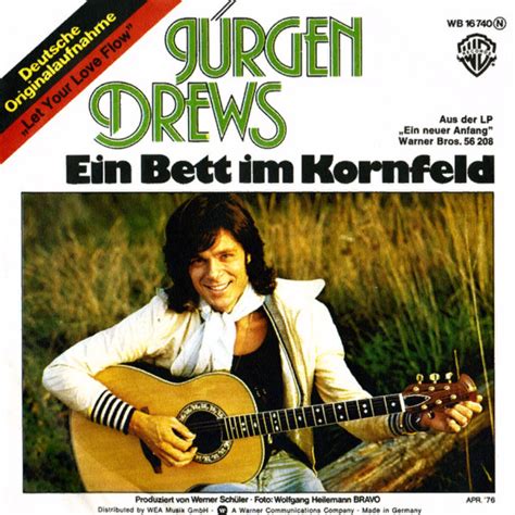 Jürgen Drews Ein Bett im Kornfeld Noten für Piano downloaden für Anfänger Klavier Easy SKU