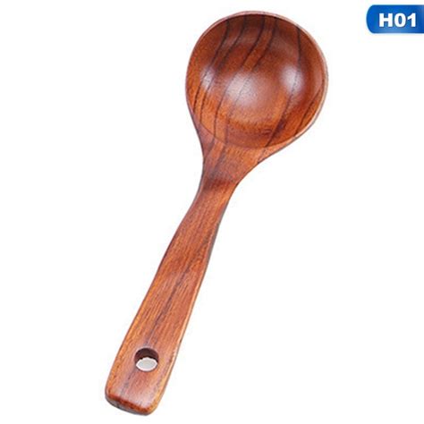 1pc Houten Lepels Soep Lange Handvat Koken Scoop C Grandado
