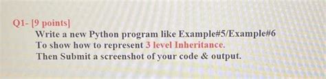 Solved Q1 9 Points Write A New Python Program Like