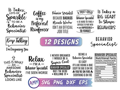 Behavior Specialist Svg Bundle Svg Bcba Svg Behavior Analyst Svg