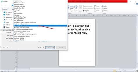 How To Convert Publisher To Word Or Vice Versa