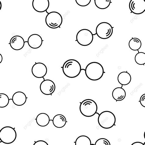 Flat Vector Illustration Of A Seamless Sunglass Pattern Background With
