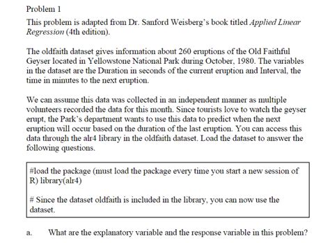 Solved Problem 1 This Problem Is Adapted From Dr Sanford
