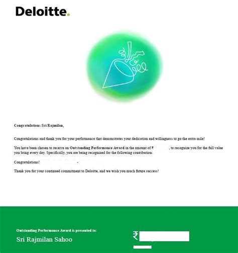 Sri Rajmilan Sahoo On Linkedin Deloitteusi Outstandingaward