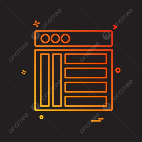 Web Design Layout Vector Hd Images Web Layouts Icon Design Vector Chart Layouts Icons PNG
