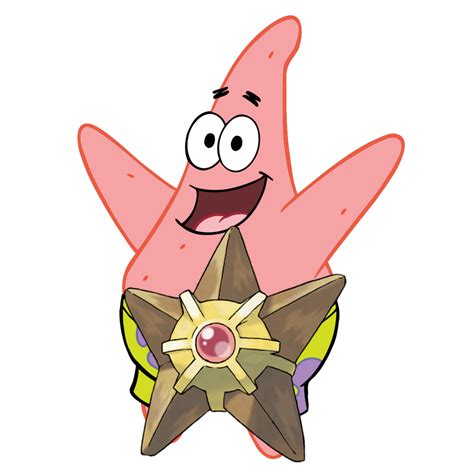 Patrick And Staryu Spongebobpokemon By Ebotizer On Deviantart