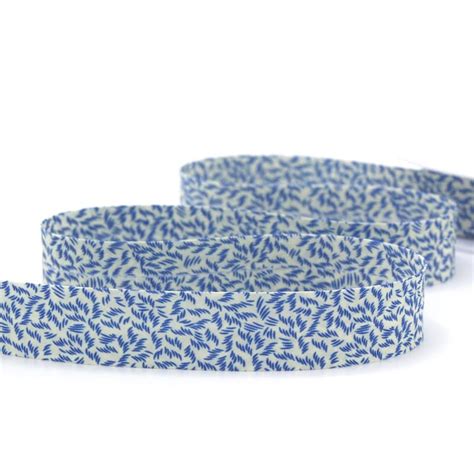 Bias Binding With Leaves Blue