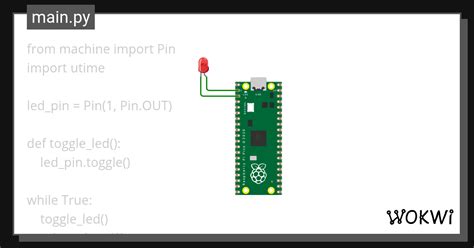Flashing Led Wokwi ESP32 STM32 Arduino Simulator