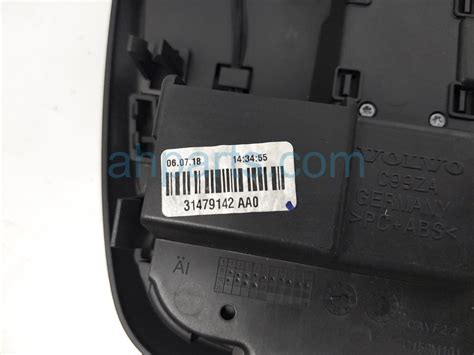 2019 Volvo Xc60 Overhead Console Map Light Black 32366212