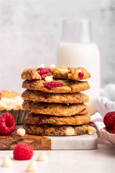 White Chocolate Raspberry Cookies Dessert For Two