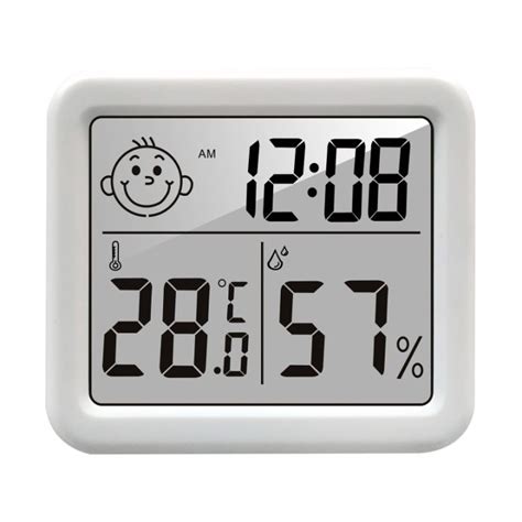 Digital Thermo Hygrometer Indoor Room Thermometer Hygrometer LCD Screen