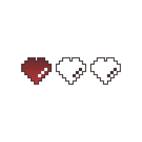 Vecteur Dart Pixel Saint Valentin Vecteur Premium