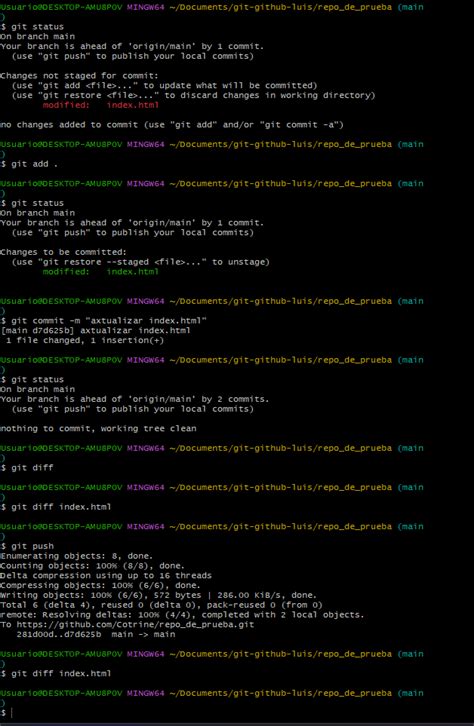 Amigos Ayuden No Me Aparecen Los Cambios Diff En Git Luego De Hacer
