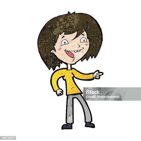 말풍선이 있고 손으로 가리키는 여성 웃음소리 및 그리기에 대한 스톡 벡터 아트 및 기타 이미지 그리기 낙서 드로잉 명랑한