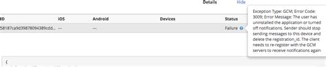 Google Cloud Messaging Appcelerator Android GCM Error 3009 Stack