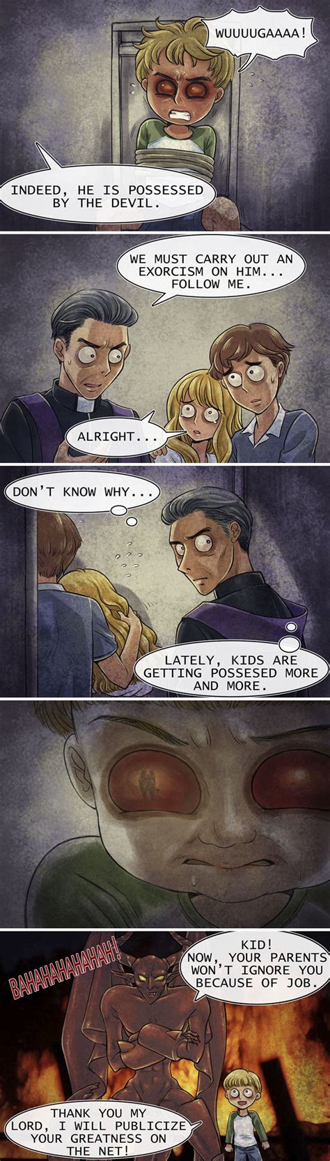 18 Creepy Comics With Unexpected Endings By Edd Lai Demilked