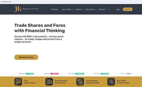 Jk Analytics Review 2024 Information About Jk Analytics Forex Broker