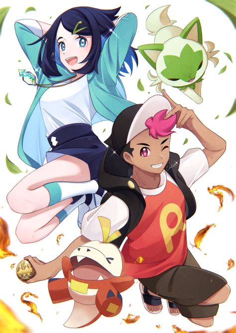 Sprigatito Liko Fuecoco And Roy Pokemon And 2 More Drawn By