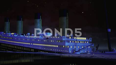 Sinking Titanic Animation