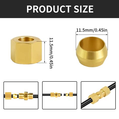 Muhize Brass Compression Tube Fitting Upgraded 38 Od