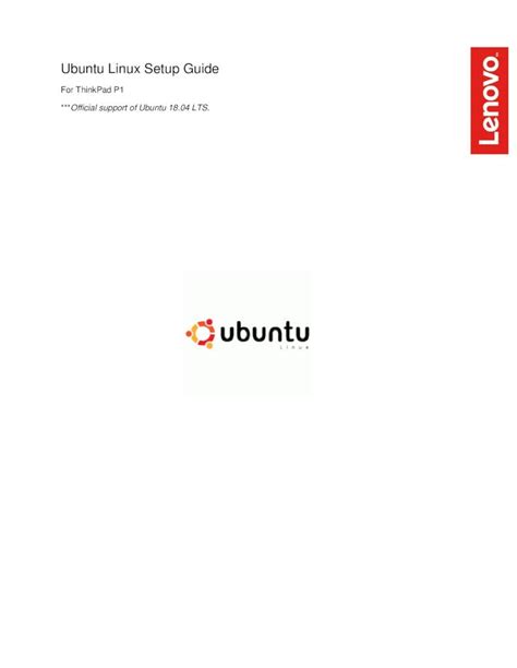 PDF Ubuntu Linux Setup Guide Section BIOS Setup And Pre Installation Steps The First