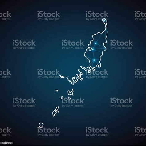 다각형 와이어 프레임 낮은 폴리 메쉬에서 팔라우의지도 0명에 대한 스톡 벡터 아트 및 기타 이미지 0명 3차원 형태