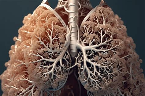 Premium Ai Image Lung In 3d Model For Medical Usage