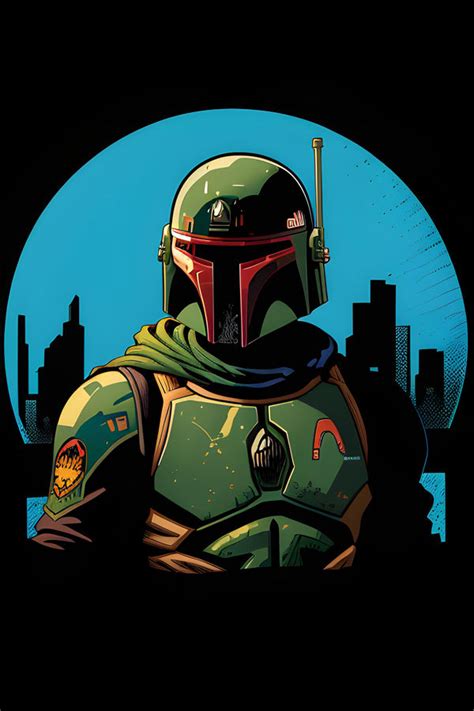 Vector Comic Style Boba Fett By Veesyrsfantasy Ai On Deviantart