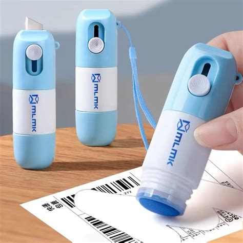 Pom Receipt Eraser 2in1 Shopping Note Address Package Stamp Delete