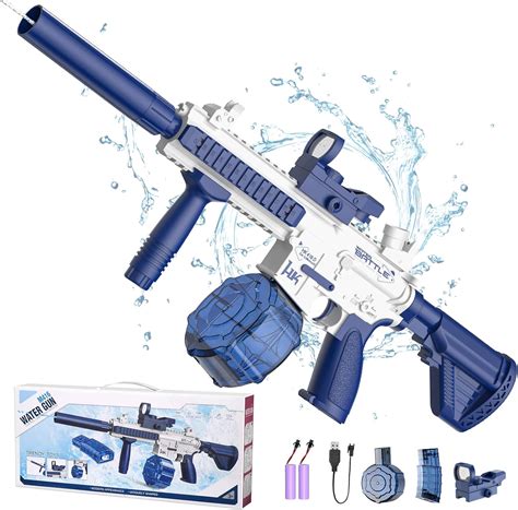 Electric Water Gunsquirt Gun Toyautomatic Water Gun Long Range Blaster Up To 32 Ft