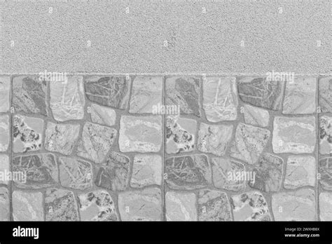 Grey Stone Abstract Pattern Wall Tiles Mosaic Square Exterior Facade