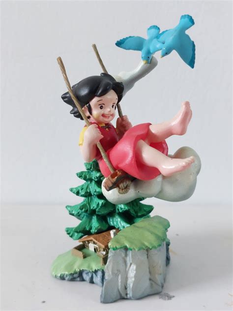 Heidi Girl Of The Alps Heidi On A Swing Mini Vignette Diorama Figure On