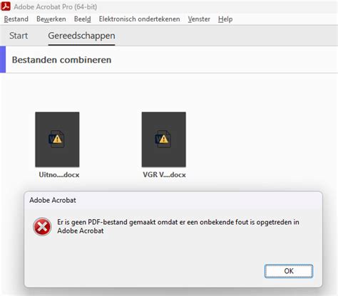 error combining word files to pdf desktop app adobe product community