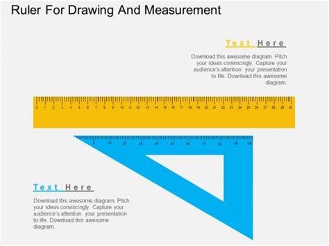 Ruler For Drawing And Measurement Powerpoint Templates PowerPoint Templates