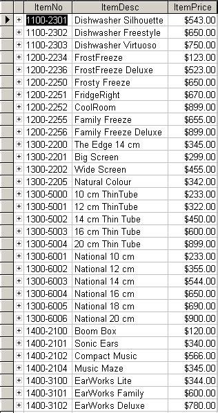 the invoice database