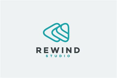 Creative Rewind Logo Design Template Logo Design Logo Design