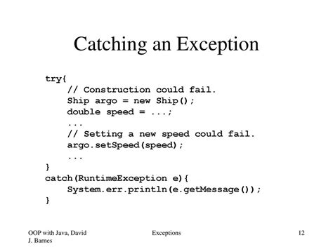 exceptions the need for exceptions throwing exceptions ppt download