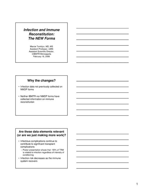 Fillable Online Cibmtr Infection And Immune Reconstitution The NEW