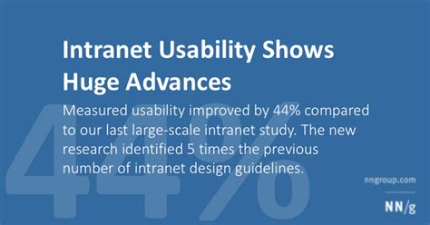 Intranet Usability Shows Huge Advances