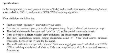 Solved Specifications In This Assignment You Will Practice Chegg