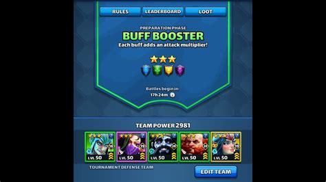 Empires And Puzzles 3⭐ Buff Booster Tournament No Red Preparation
